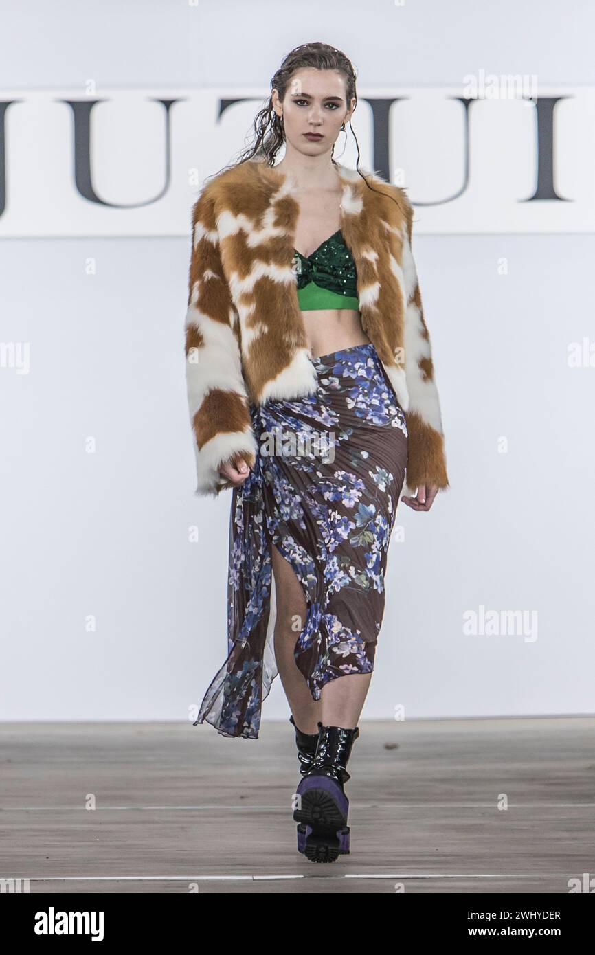 February 11th 2024 - New York,USA - Juzui Fall Winter 2024 runway at ...