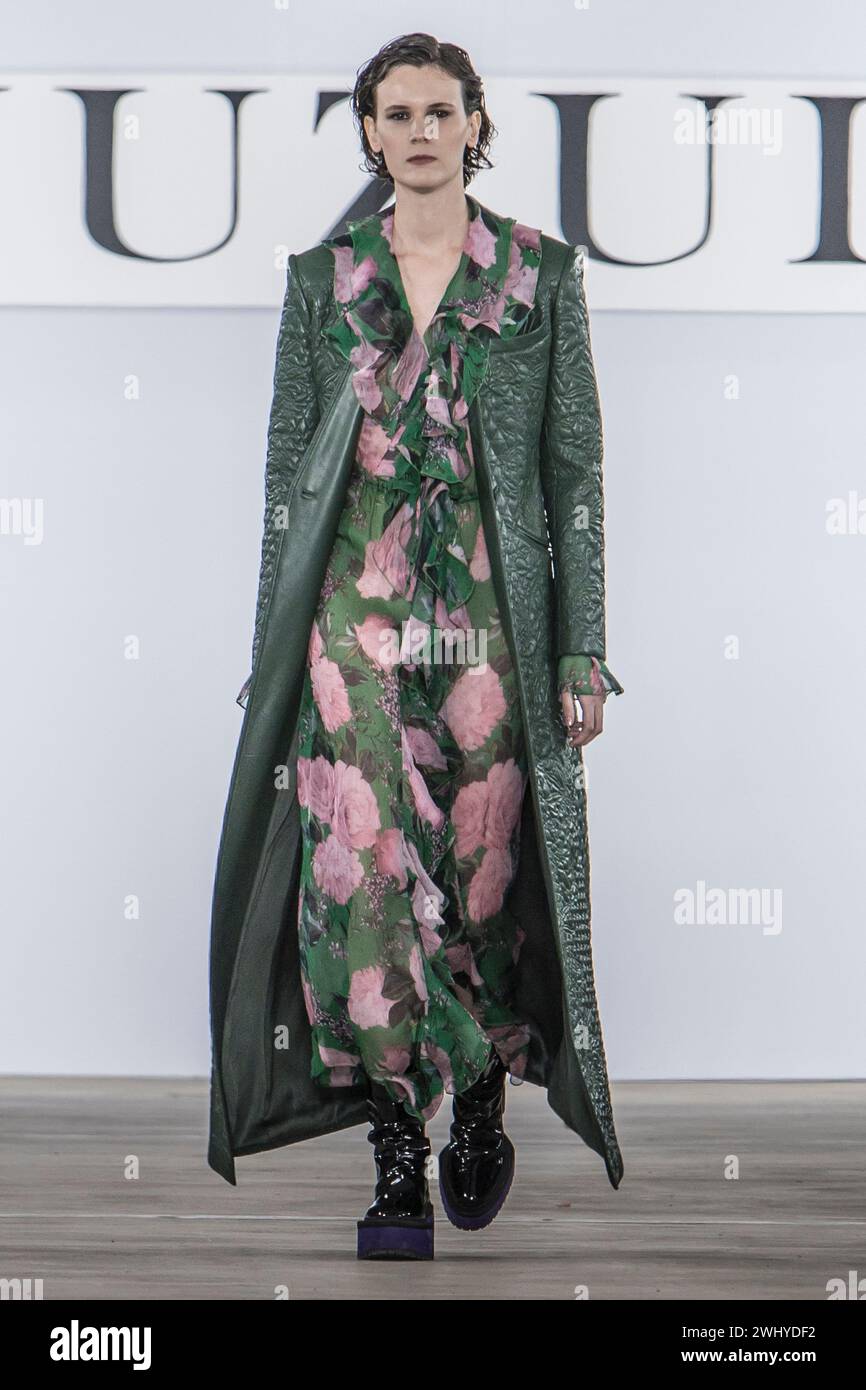 February 11th 2024 - New York,USA - Juzui Fall Winter 2024 runway at ...