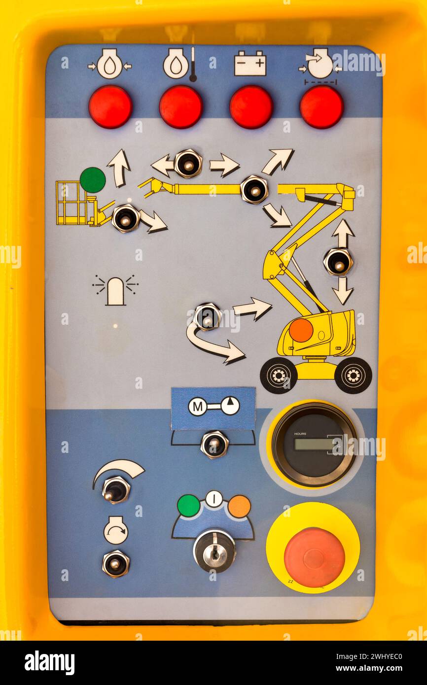 Industry elevator control panel Stock Photo - Alamy