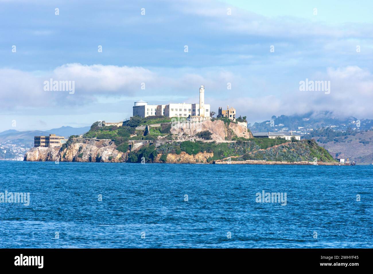 Fort mason historic historical landmark bay alcatraz island from hi-res ...