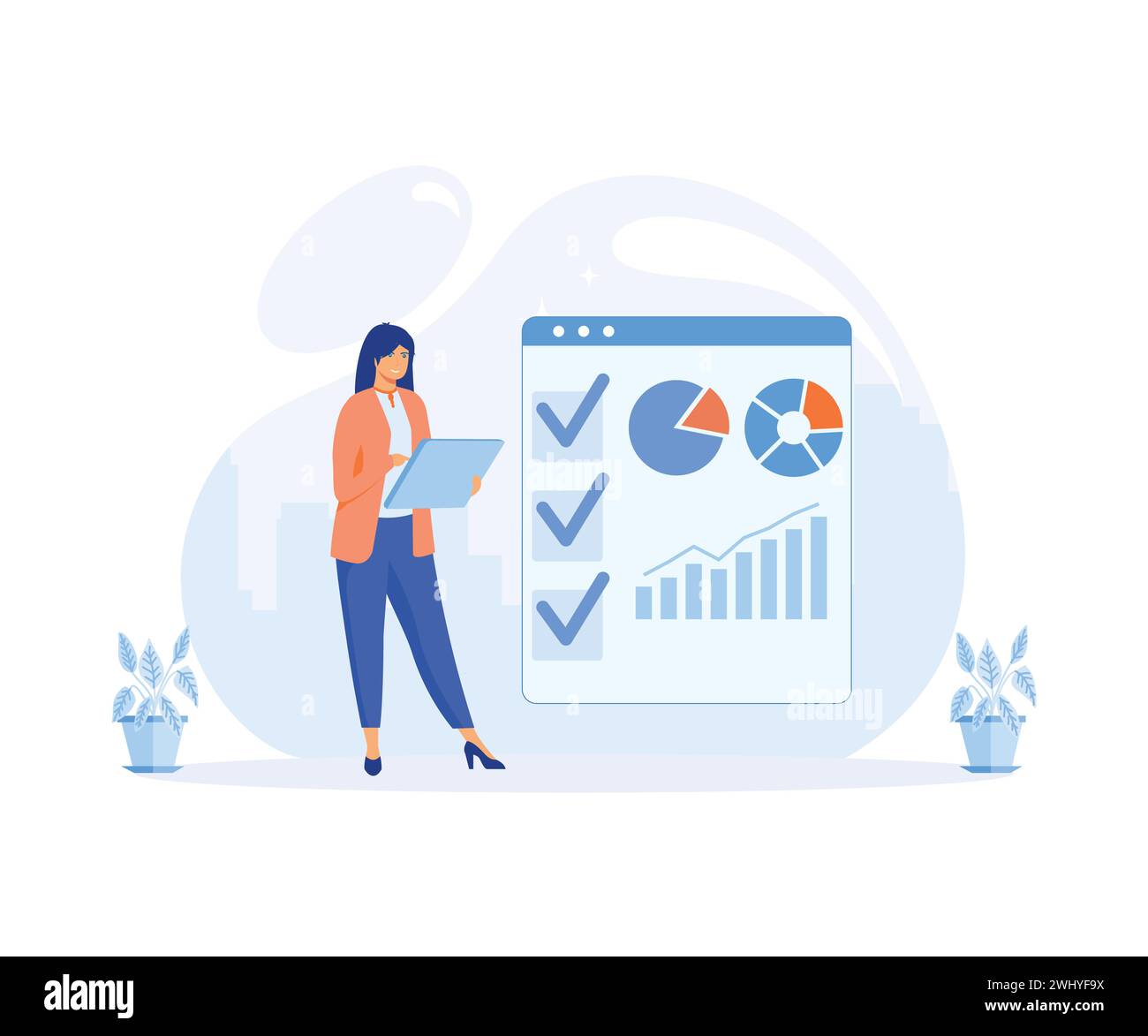 Promotion woman Stock Vector Images - Alamy