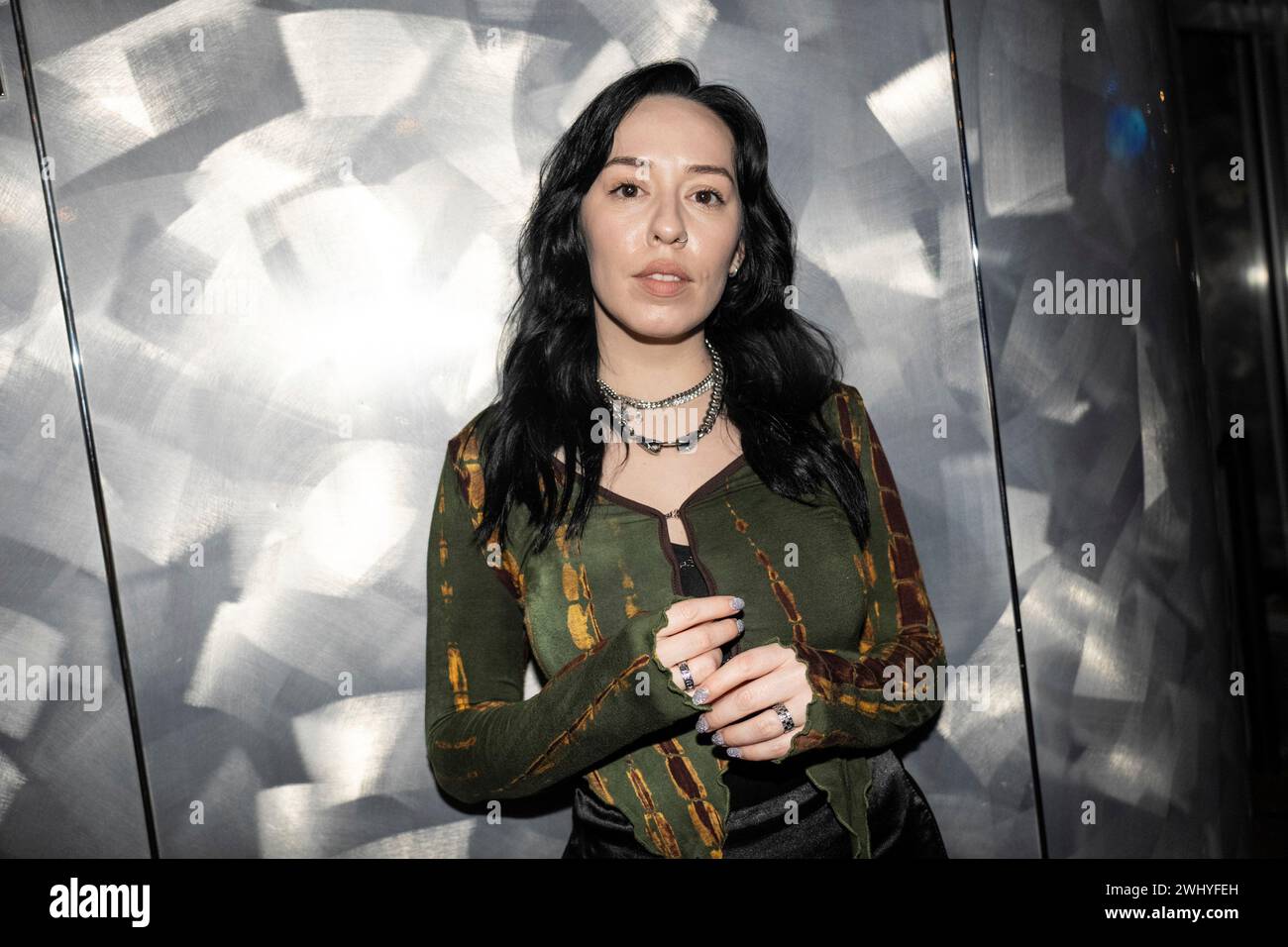 LUNA AURA poses on board the Carnival Magic during day four of the ...