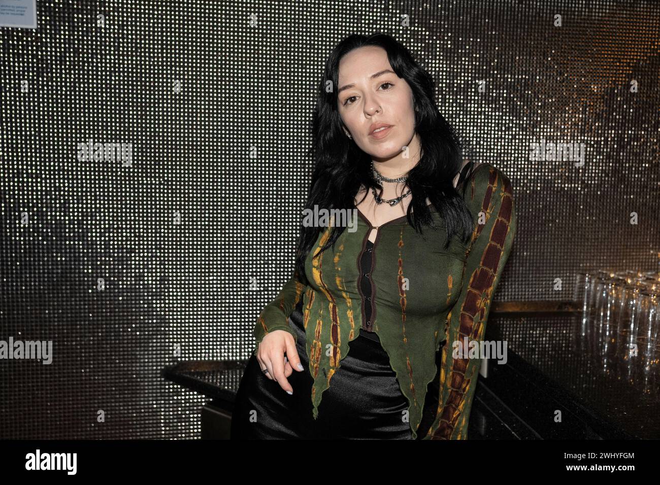 LUNA AURA poses on board the Carnival Magic during day four of the ...