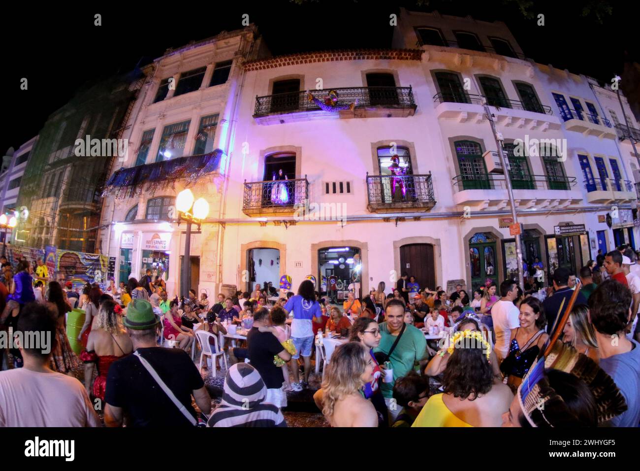 Recife, Brazil. 12th Feb, 2024. PE - RECIFE - 02/12/2024 - RECIFE, CARNIVAL 2024 - Revelers ...