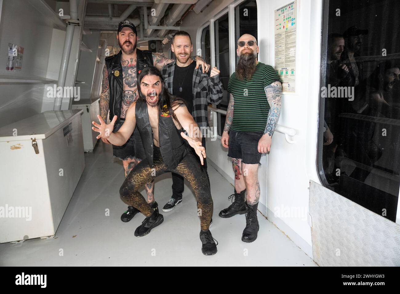 Dan Ryan, left, Brandon Yeagley, Tim Peugh, and Chris Bishop of Crobot ...