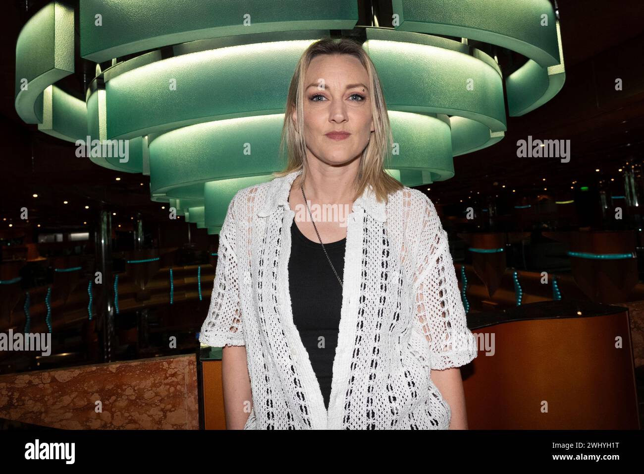 Hayley Cramer pose on board the Carnival Magic during day five of the ...