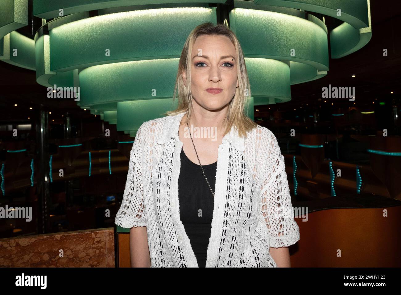 Hayley Cramer pose on board the Carnival Magic during day five of the ...