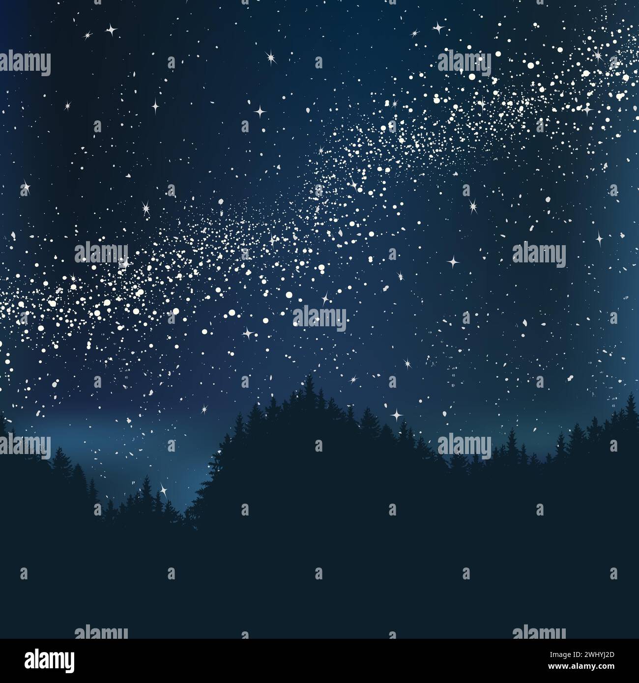 Grunge dark night forest wallpaper Stock Vector Image & Art - Alamy