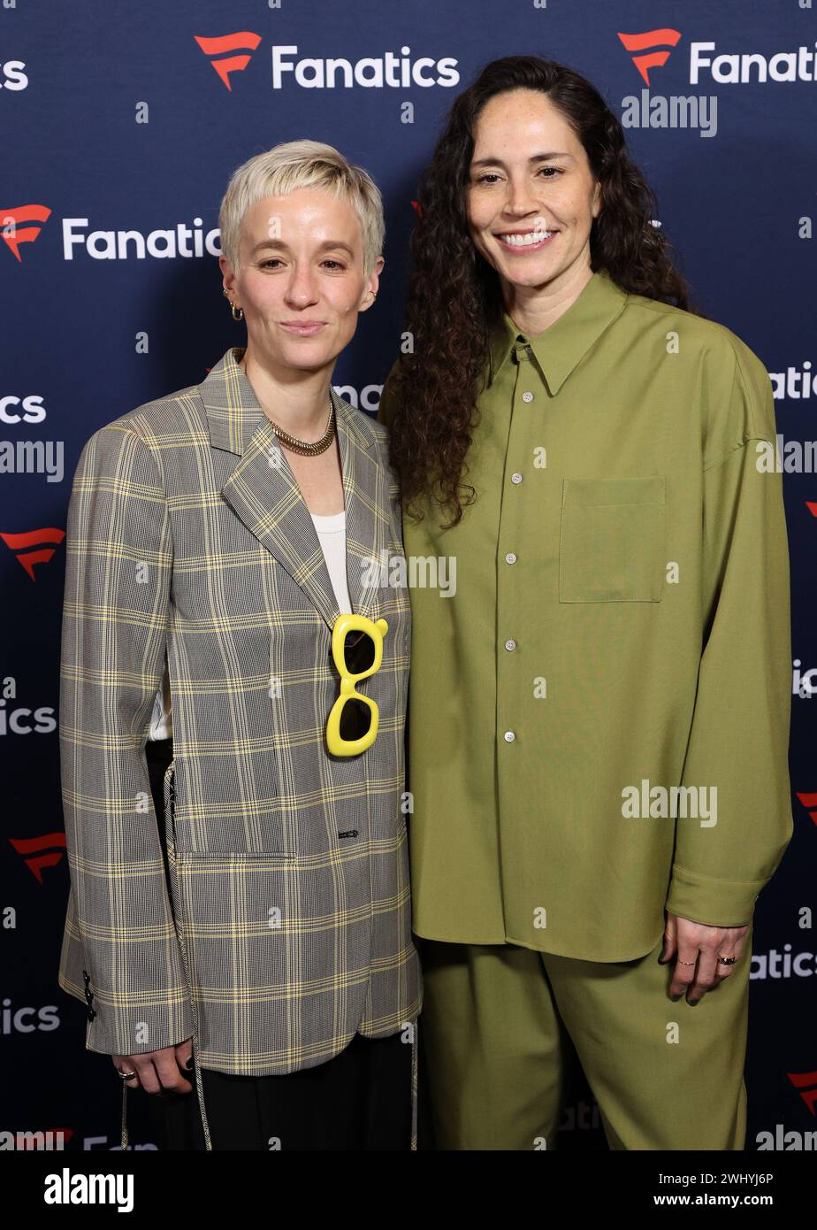 Las Vegas, USA. 10th Feb, 2024. Megan Rapinoe and Sue Bird arriving to ...