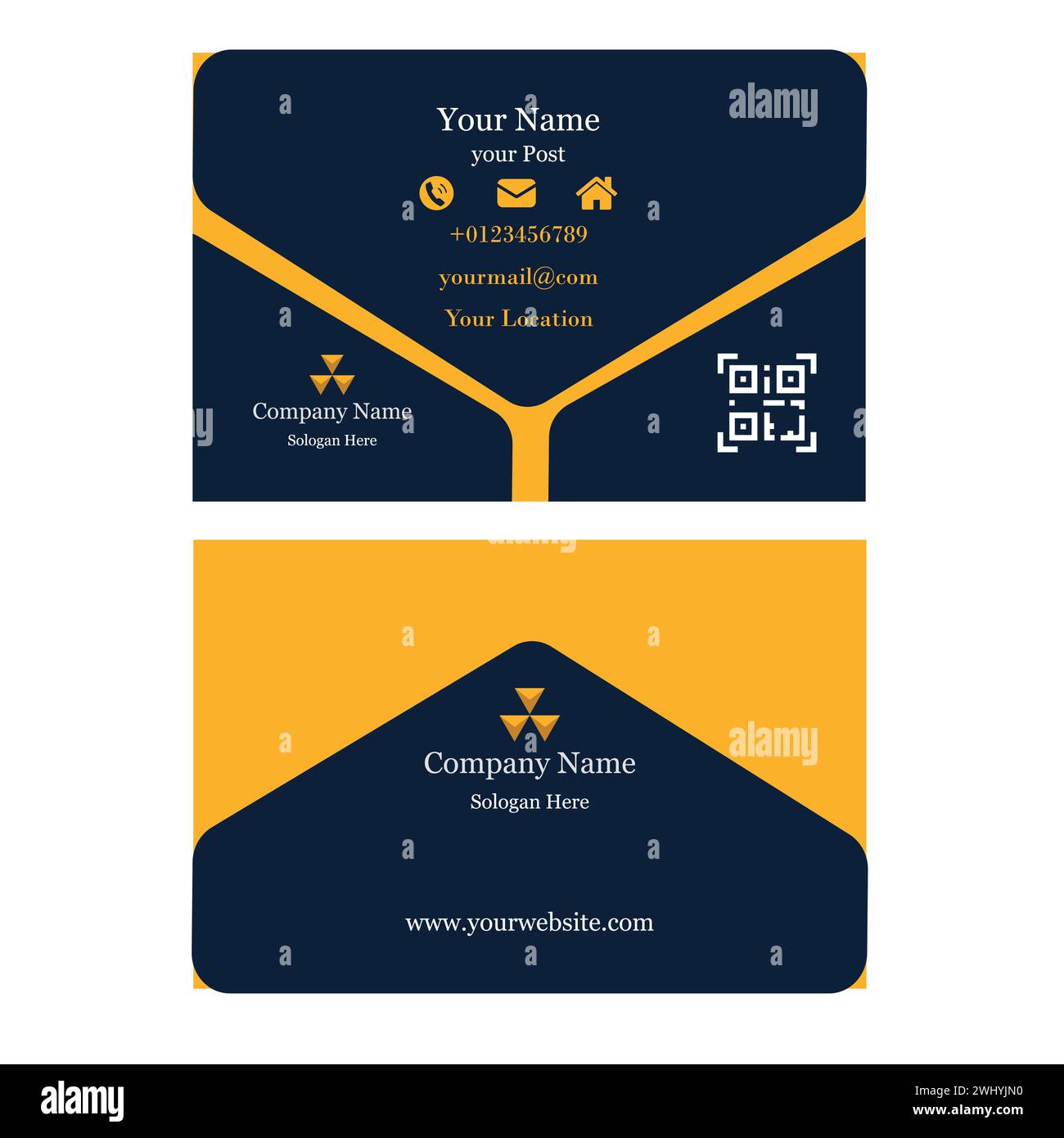 Exclusive and Unique Professional Business Card Design Stock Vector ...