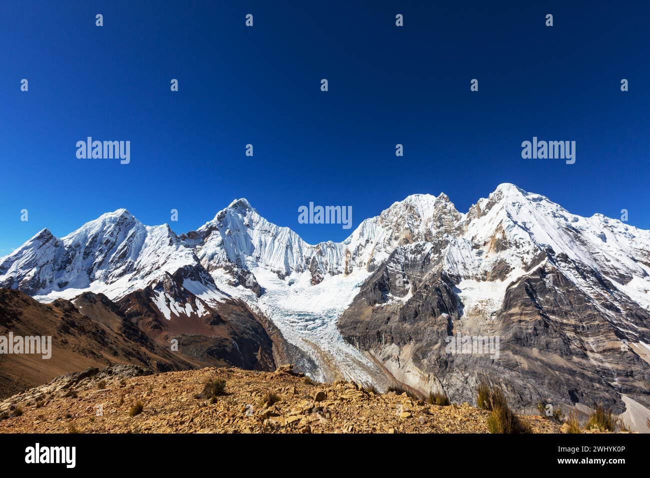 The Cordillera Blanca in the northern Andes of Peru is the highest ...