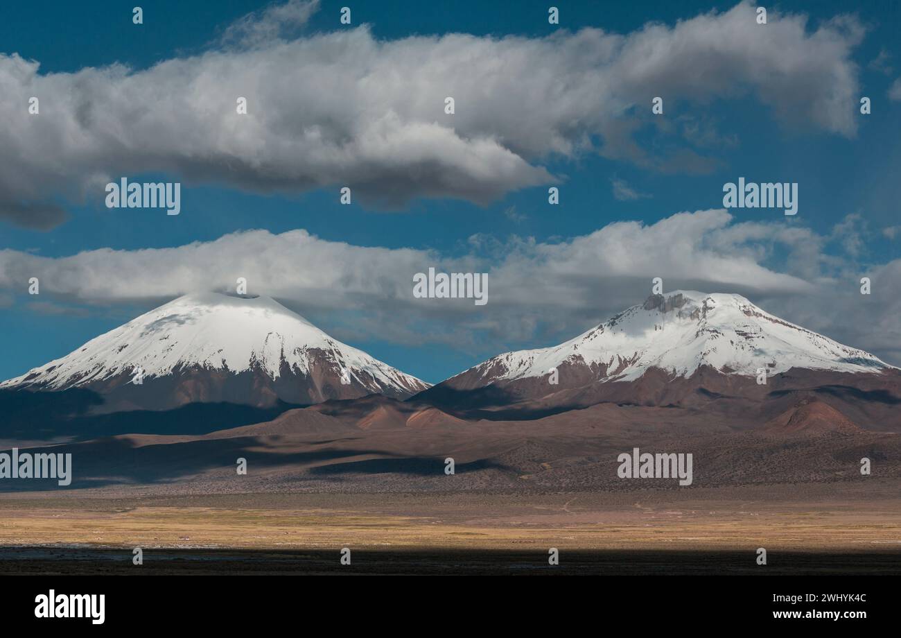 Andean high plateau landscape in Bolivia, South America Stock Photo - Alamy