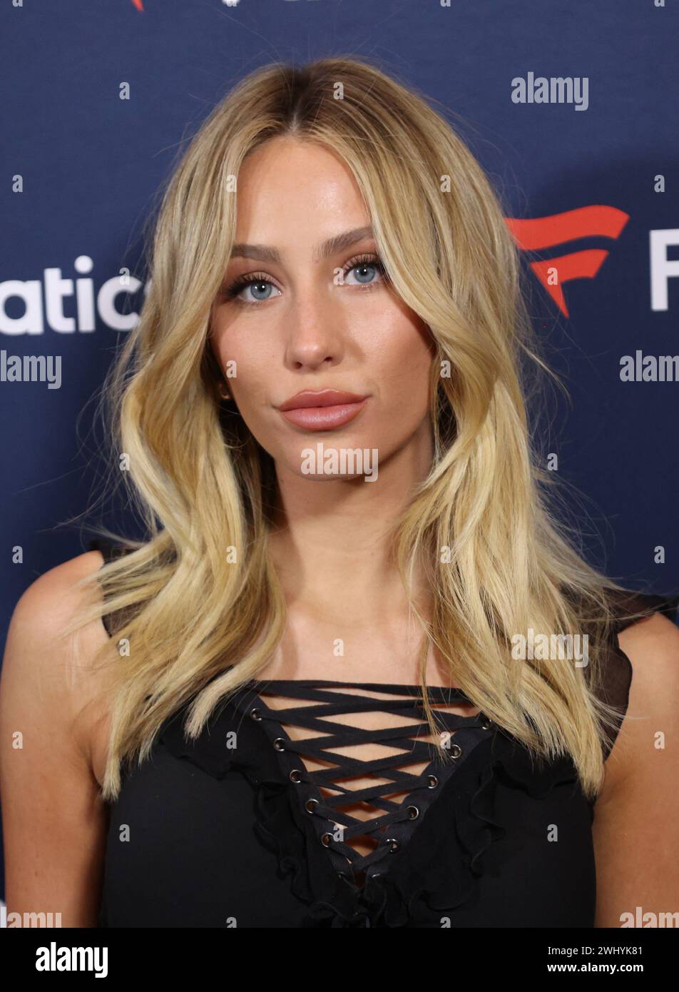 Las Vegas, USA. 10th Feb, 2024. Alix Earle arriving to Michael Rubin's ...