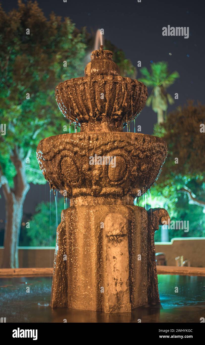 Santa Barbara Mission, Landmark, Night, Evening glow, Architectural ...