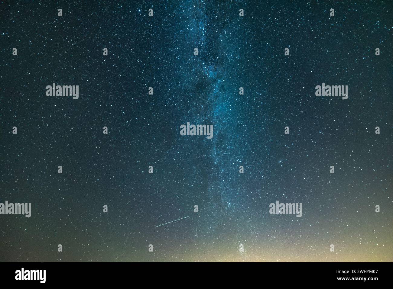 Milky Way, Rising, Soda Lake, Central California, Night sky ...