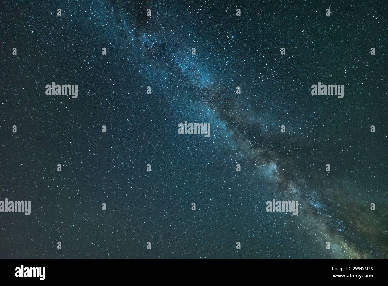 Milky Way, Rising, Soda Lake, Central California, Night sky ...