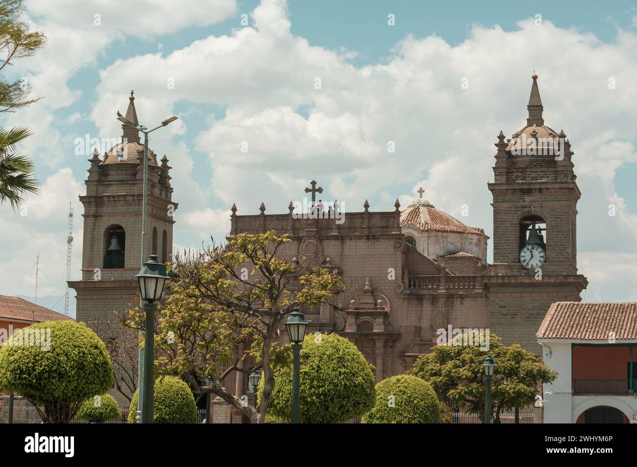 Colonial architecture in Peru Stock Photo - Alamy