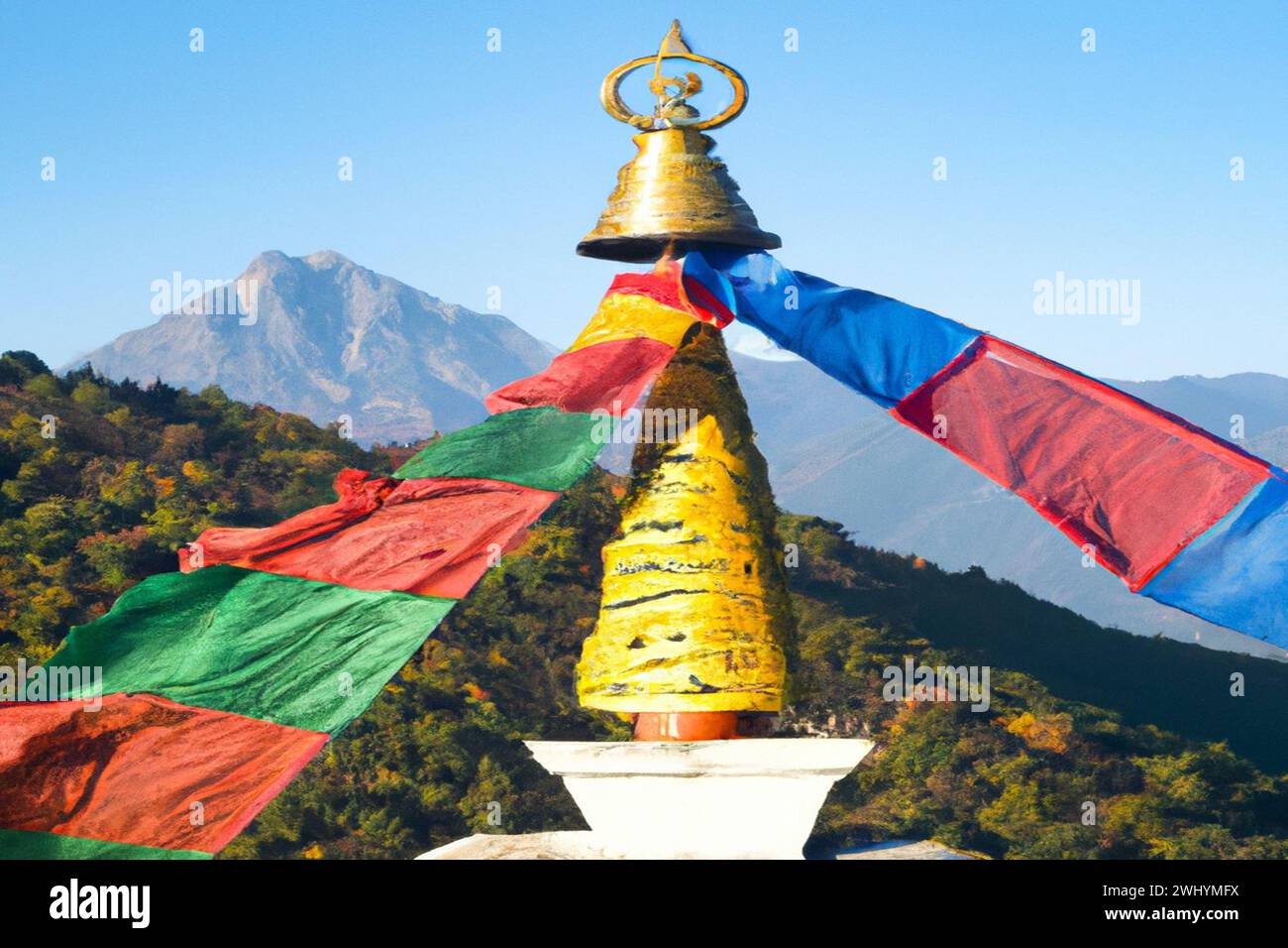 National flag kingdom bhutan hi-res stock photography and images - Alamy