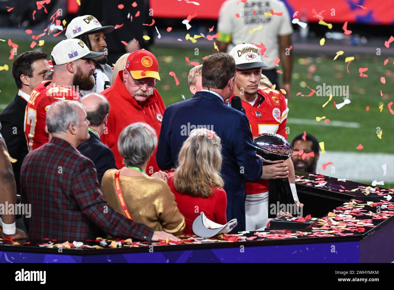 Patrick mahomes trophy hi-res stock photography and images - Alamy