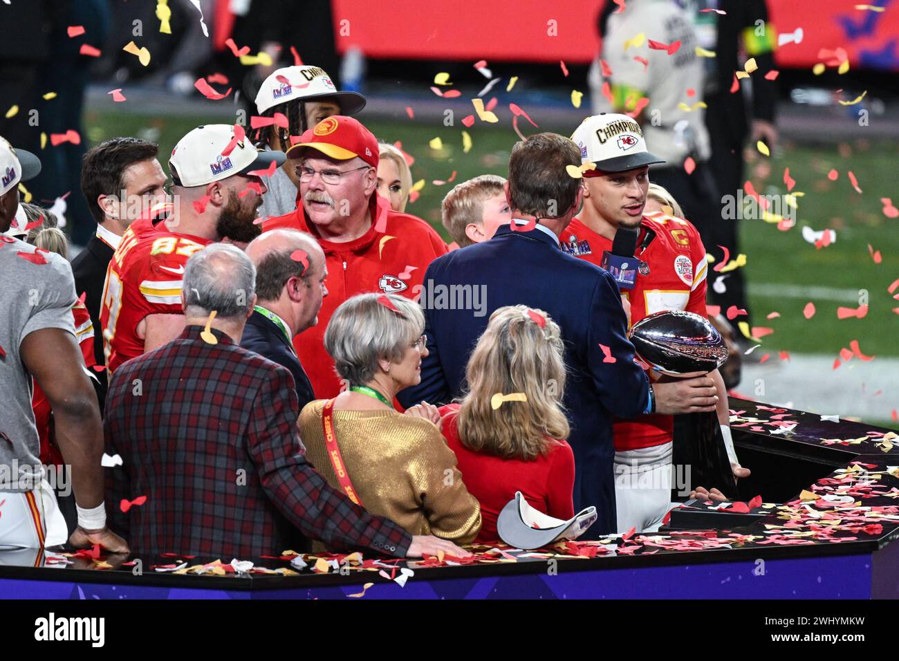 Patrick mahomes trophy hi-res stock photography and images - Alamy