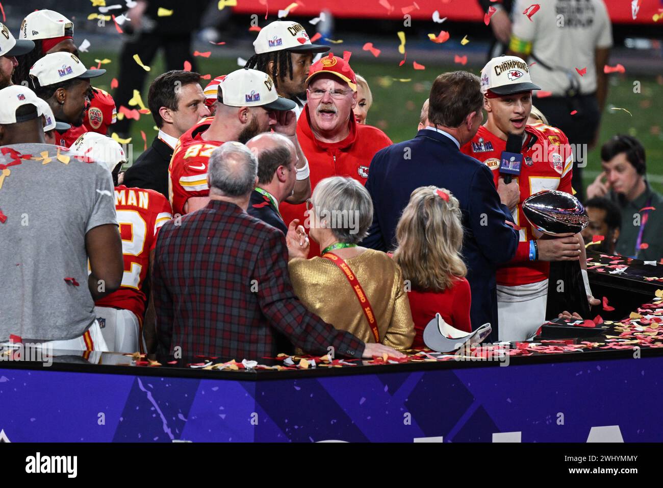 Super bowl 2024 mahomes trophy hi-res stock photography and images - Alamy