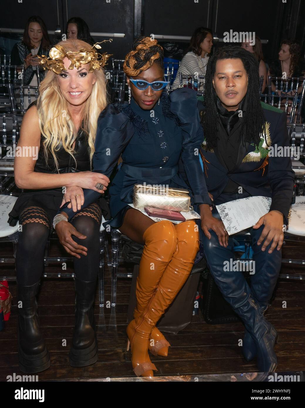 Lucina Pampalone, Tinu and Ty-Ron Mayes front row the Victor de Souza ...