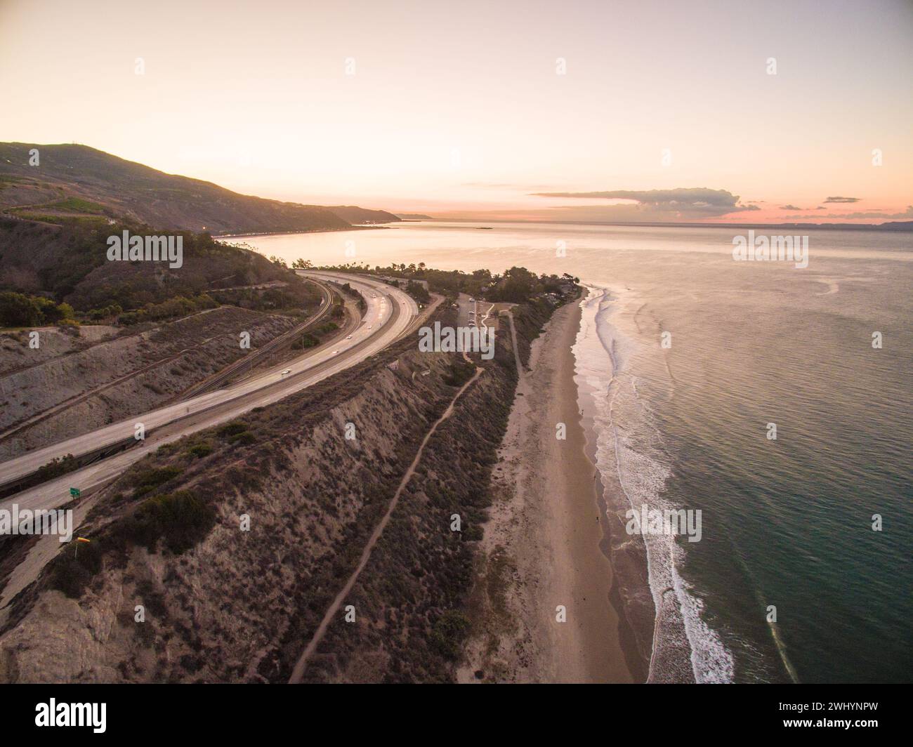 Aerial, Rincon Surf Spot, Southern California, Perfect Waves, Surfing ...