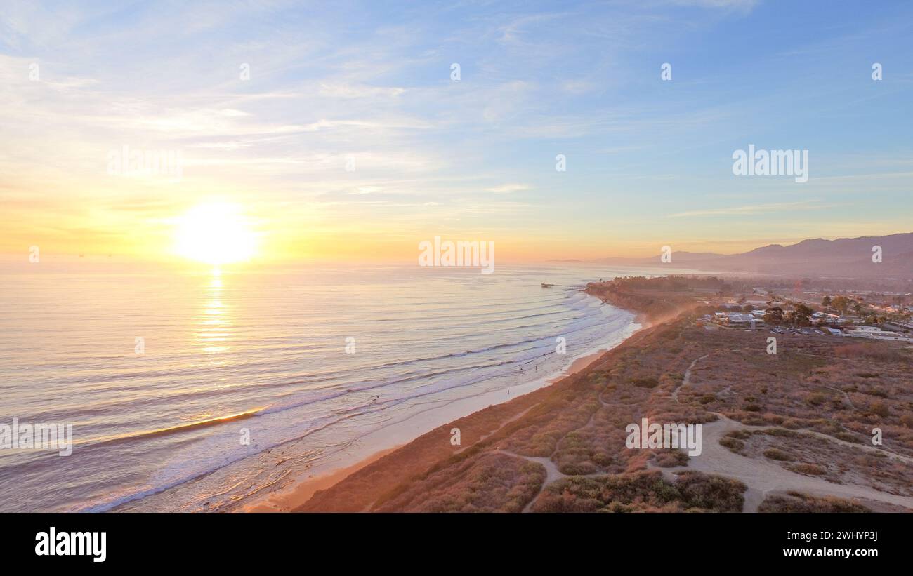 Aerial, Rincon Surf Spot, Southern California, Perfect Waves, Surfing ...