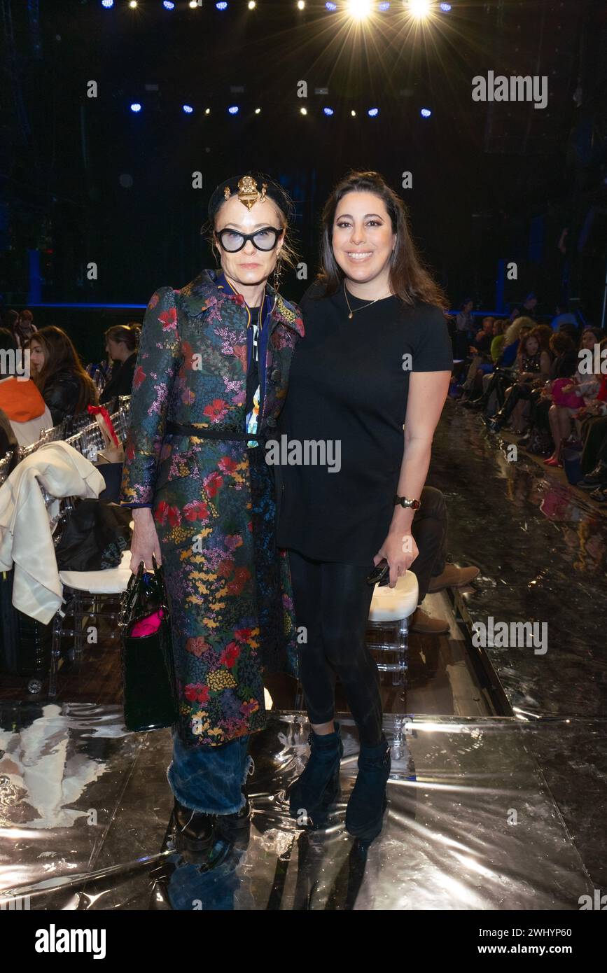 Robin Cofer and Rebeca Herrero attend the Victor de Souza FW24 NYFW ...
