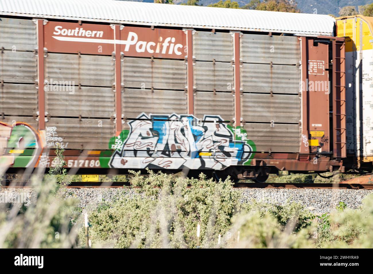 Graffiti, Freight Train, Santa Barbara, Urban Art, Street Art, Colorful ...
