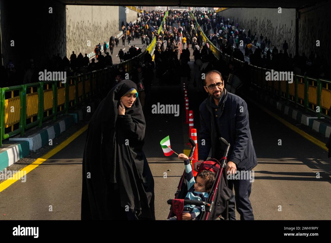 Iranian people gather to mark the 45th anniversary of the Islamic ...