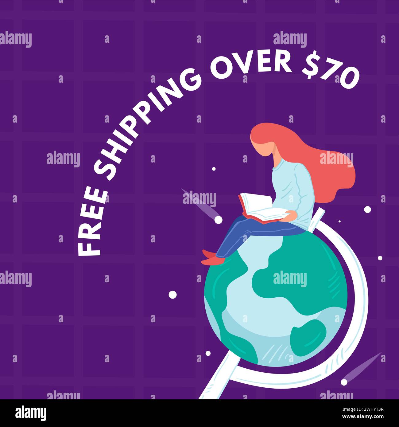 Deliver service ads Stock Vector Images - Alamy