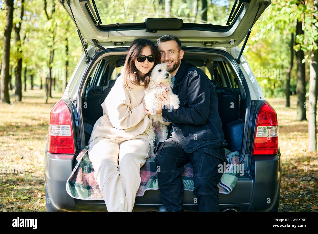 Loving couple hugging outdoor in hi-res stock photography and images ...