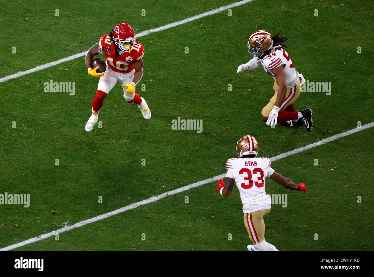 Kansas City Chiefs running back Isiah Pacheco (10) during the NFL Super ...