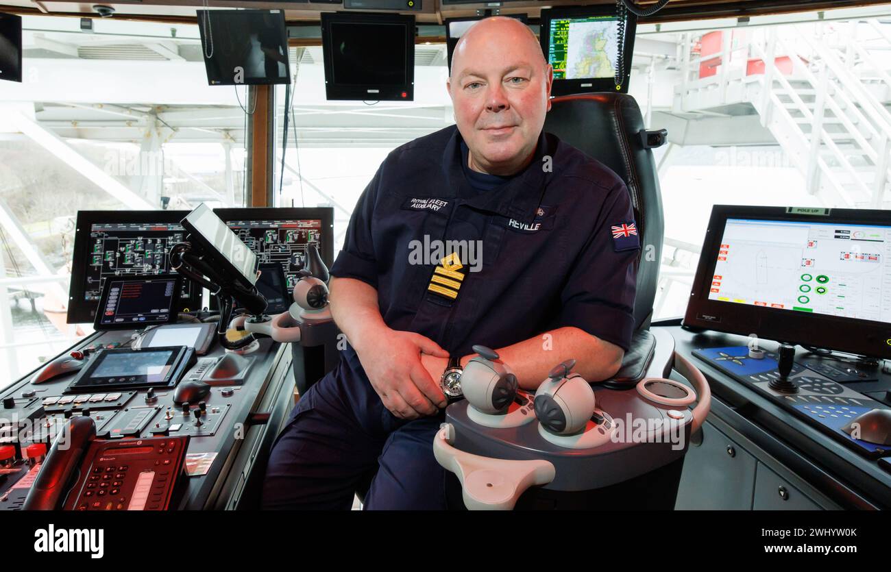 Commanding Officer Richard Reville during a tour of the Royal Navy's ...