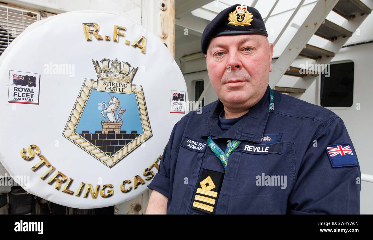 Commanding Officer Richard Reville during a tour of the Royal Navy's ...
