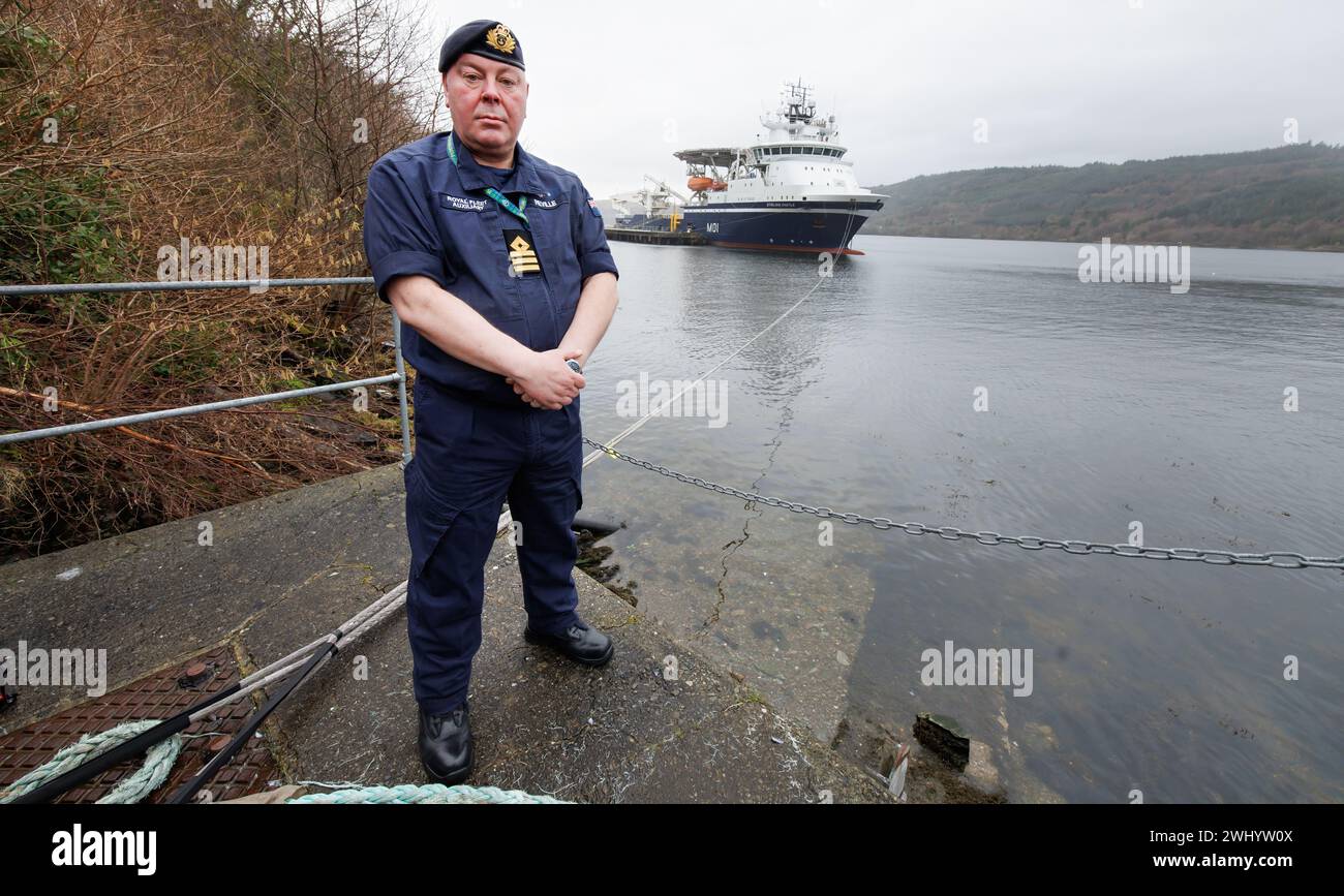 Commanding Officer Richard Reville during a tour of the Royal Navy's ...