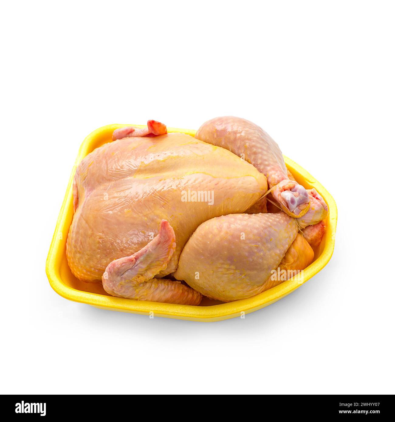 Raw whole chicken isolated tray hi-res stock photography and images - Alamy