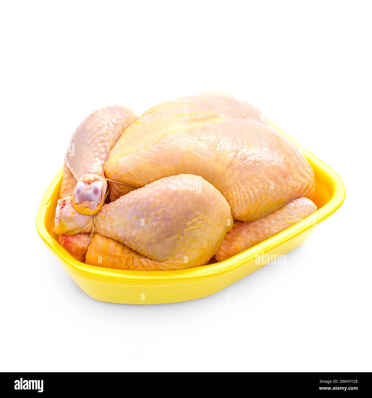 Raw whole chicken isolated tray hi-res stock photography and images - Alamy