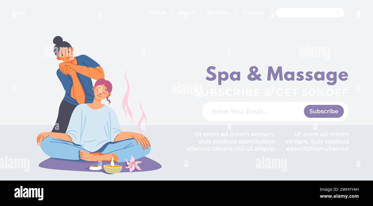 Spa and massage, beauty salon and wellness procedures for self care and ...