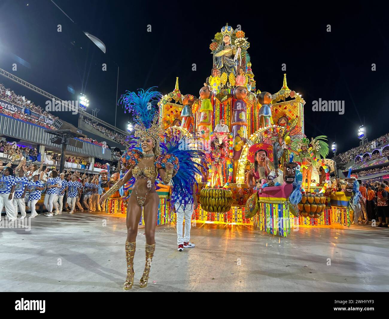 Rio De Janeiro, Brazil. 12th Feb, 2024. Carnival parade of the top ...