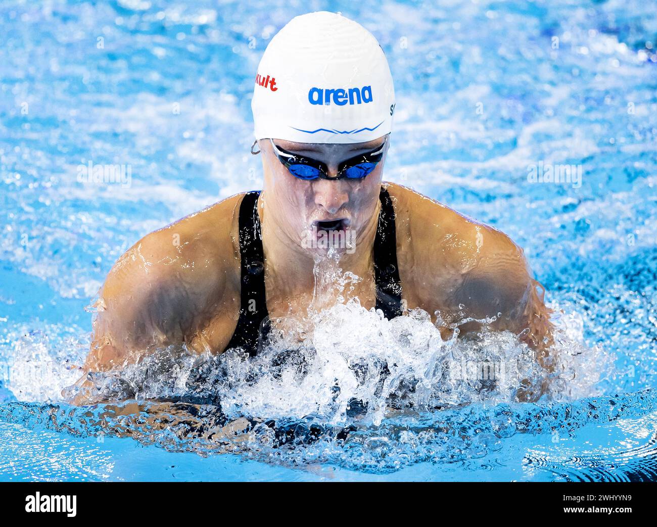 DOHA - Tes Schouten in action in the 100 school women during the second ...