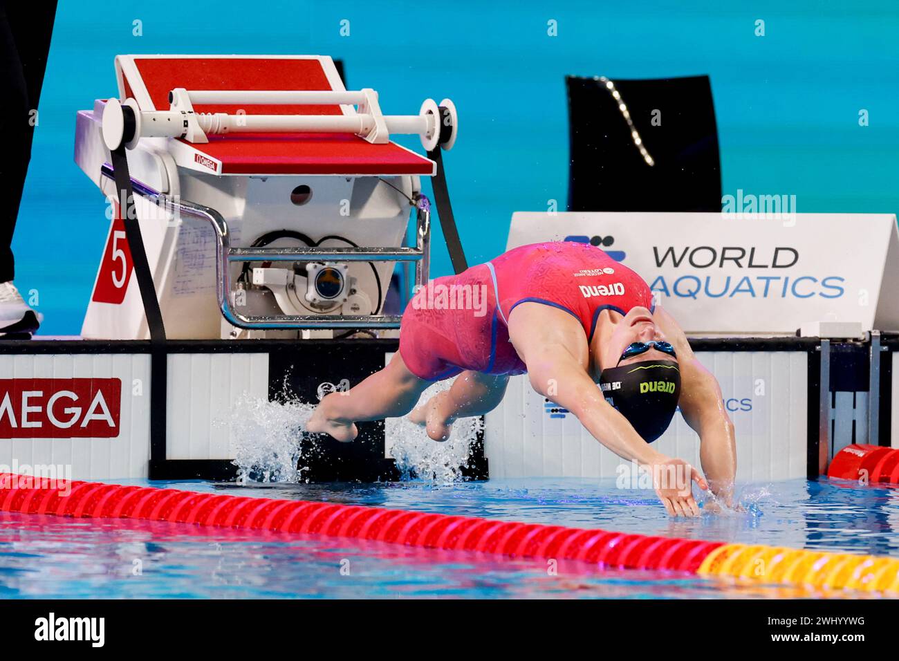 DOHA, QATAR - FEBRUARY 12: Maaike de Waard of the Netherlands competing ...