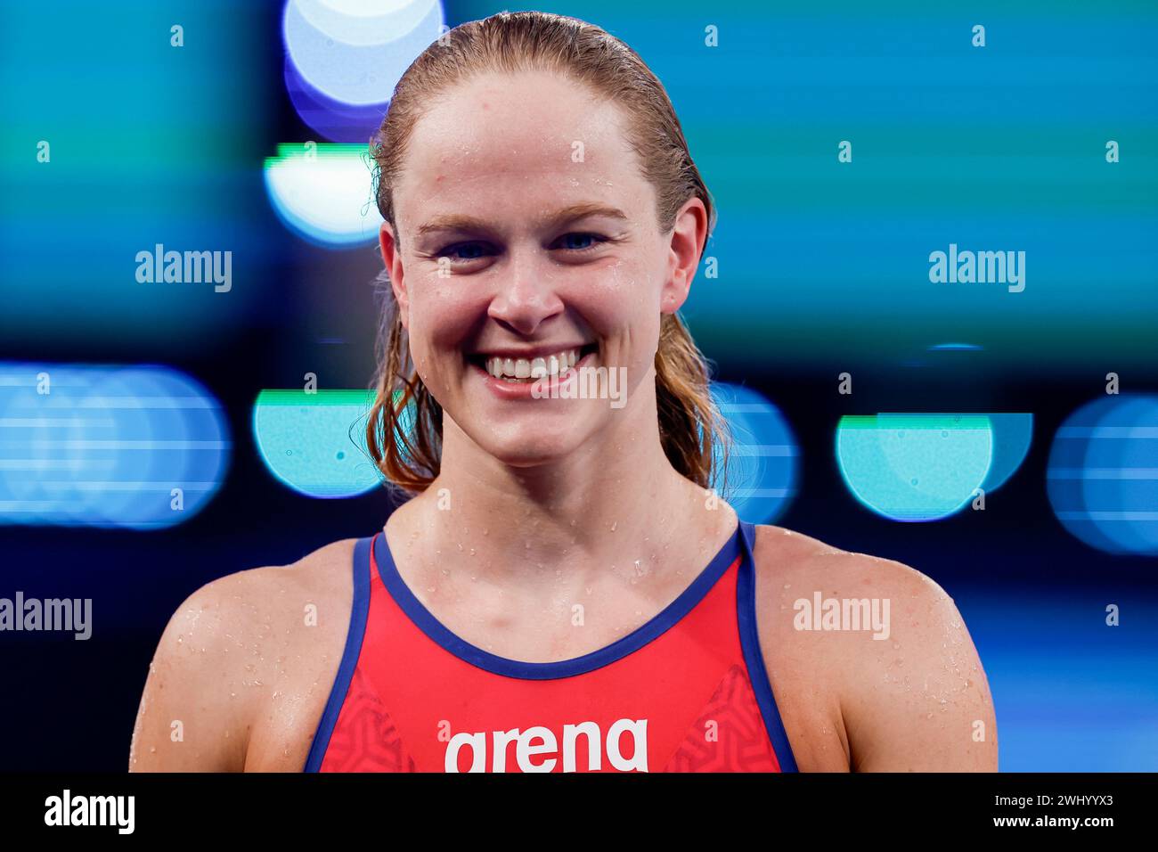 DOHA, QATAR - FEBRUARY 12: Maaike de Waard of the Netherlands competing ...