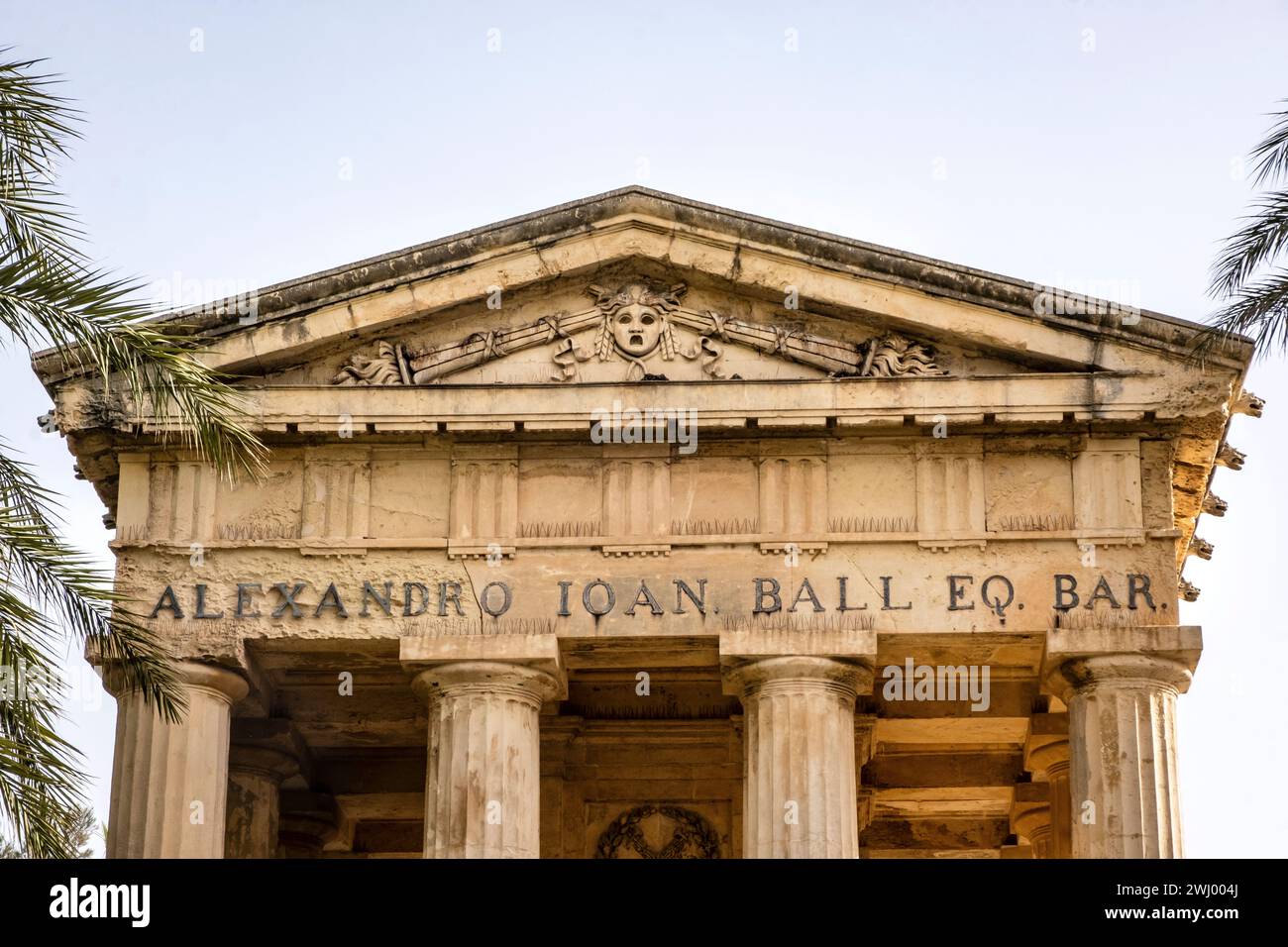 Monument to Alexander John Ball, British governor of Malta from 1802 ...
