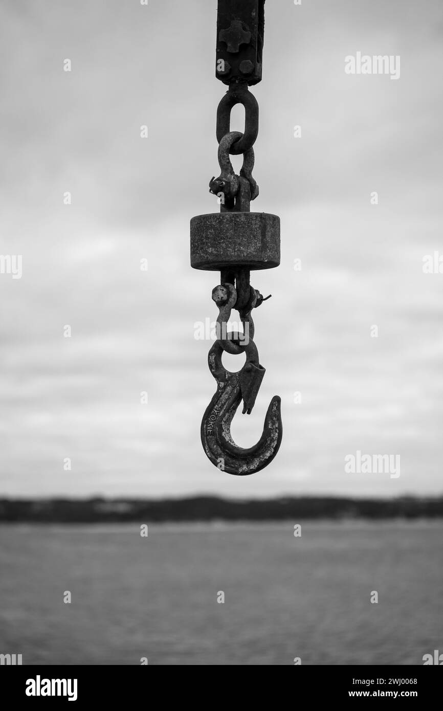 Mooring hook Black and White Stock Photos & Images - Alamy