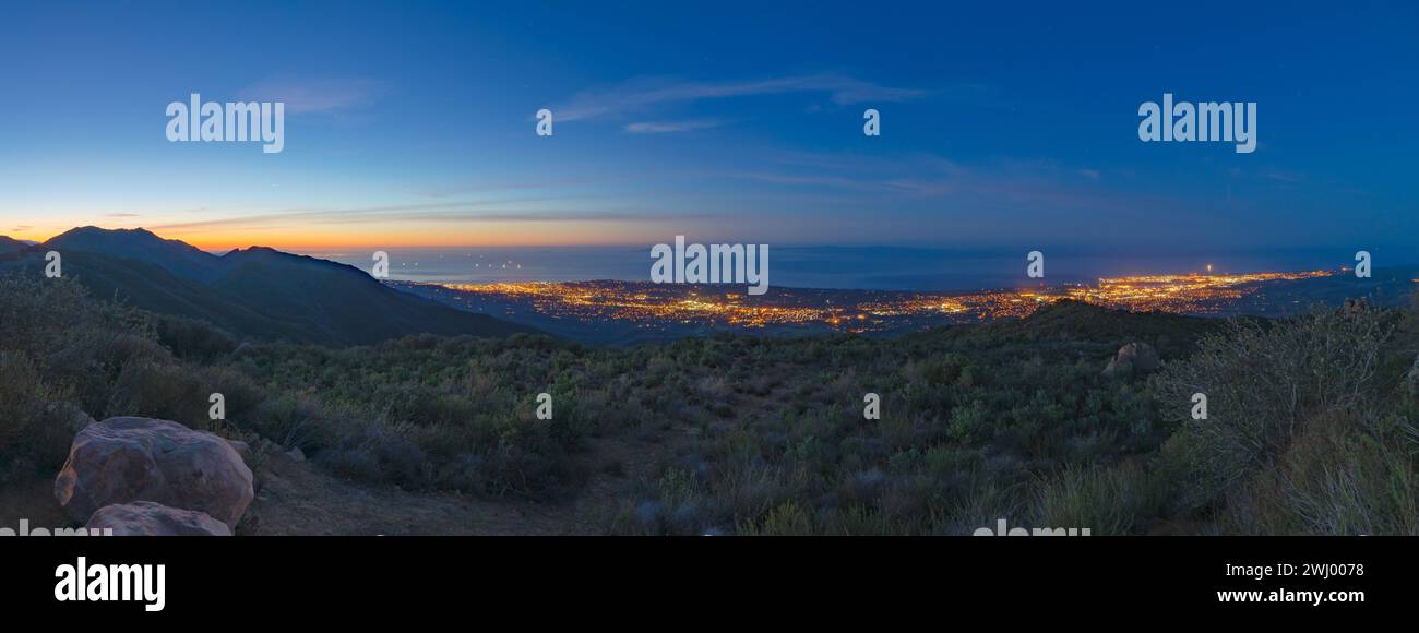 Santa Barbara, City Lights, Panoramic View, Los Padres National Forest ...