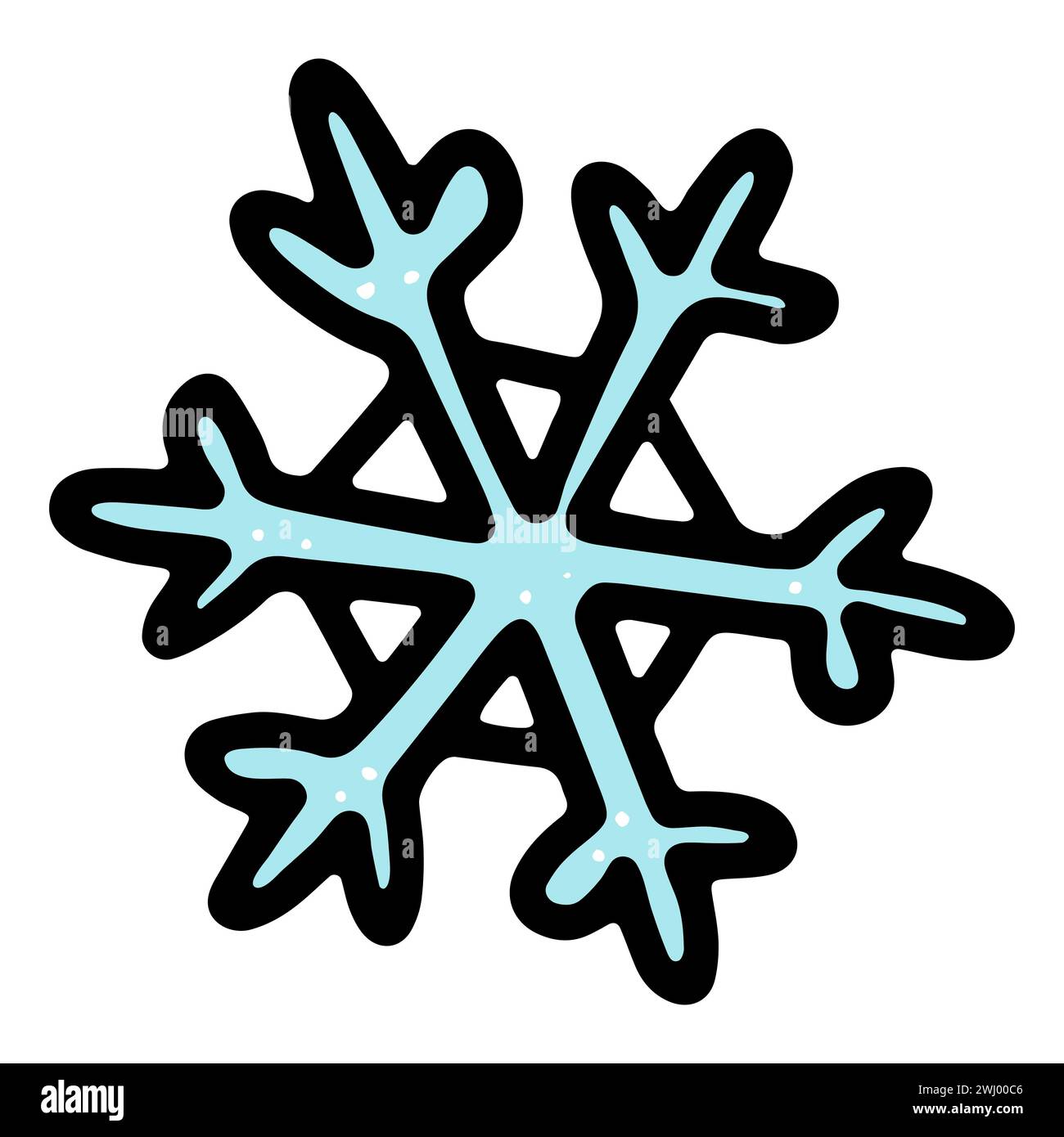 Christmas themed vector snowflake Cut Out Stock Images & Pictures - Alamy