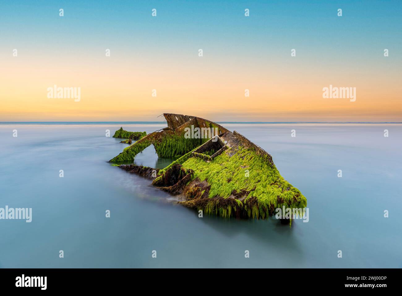 Wreck of the Pisces Star at Cape Banks, South Australia Stock Photo - Alamy