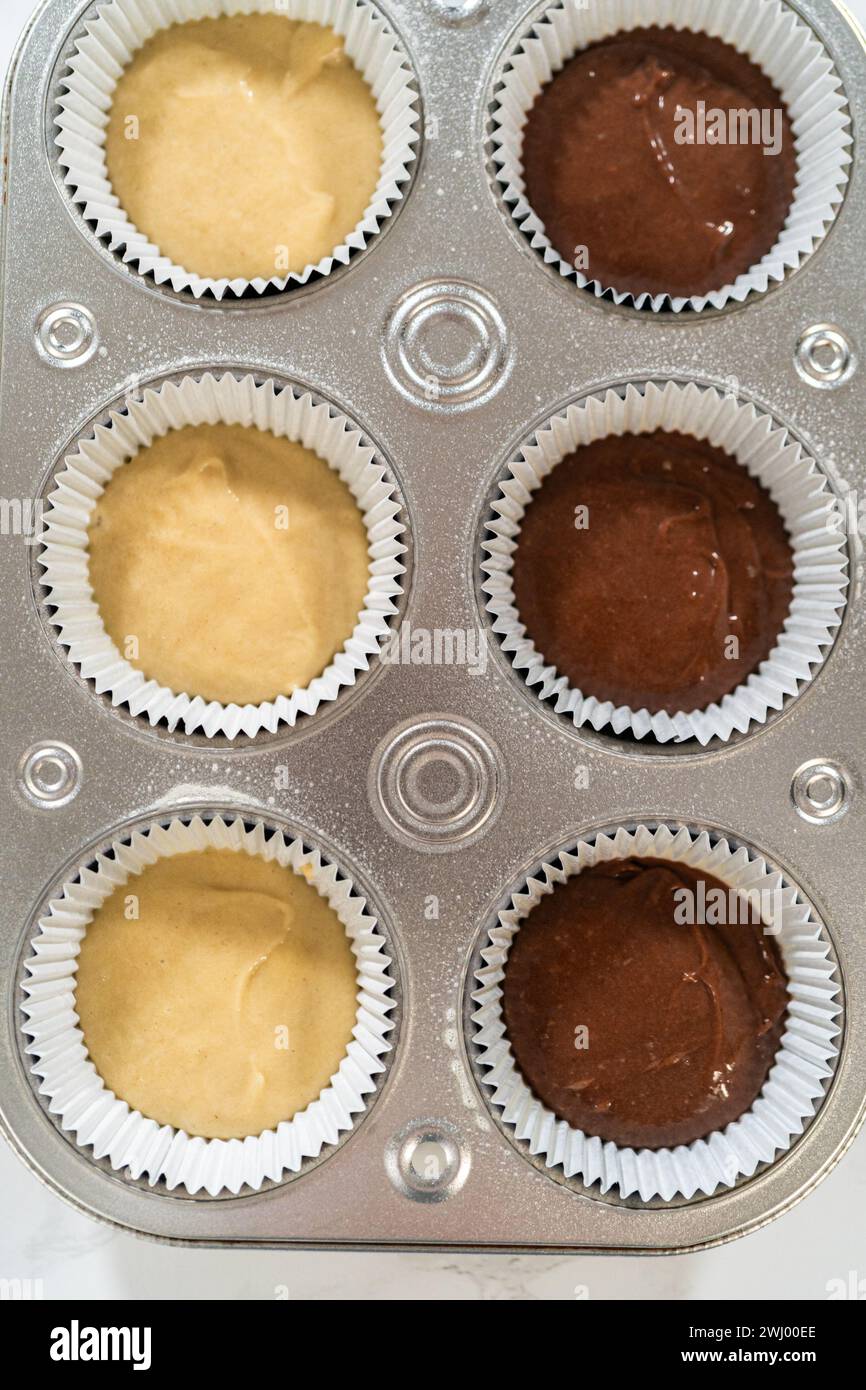 Creating Extravagant Cupcakes for Birthday Celebration Stock Photo - Alamy